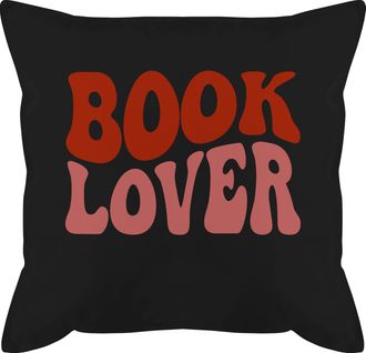Shirtracer Kissen 50x50 - Statement - Geschenk Booklover Geschenke Bücherliebhaber Geschenk Bücherwurm Geschenkidee Leseratte I Book Lover Retro 70er Jahre - 50 