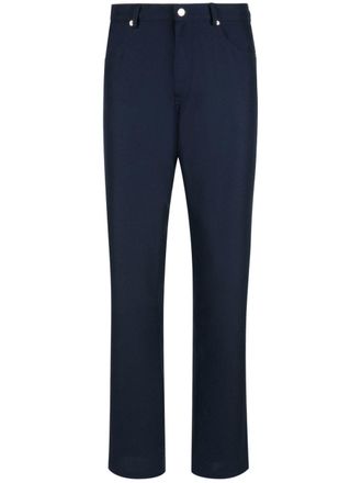 Bally pantalon chino à coupe droite - Bleu