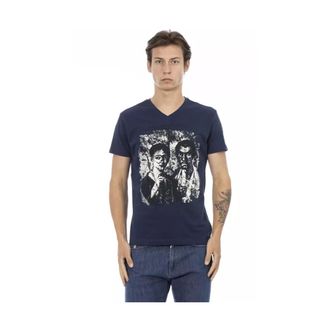Trussardi Homme, Tops, Bleu, Taille: L Action Short Sleeve T-Shirt
