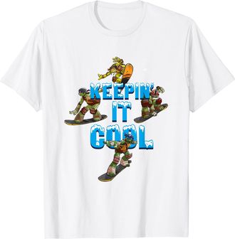 Teenage Mutant Ninja Turtles Keepin It Cool Snowboarding T-Shirt