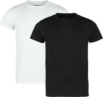 RED by EMP Homme Double Pack de t-Shirts en Noir et Blanc M