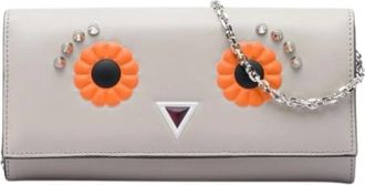 Fendi Pre-owned Wallet on Chain - Femme - Pre-owned - Beige - Taille: ONE Size