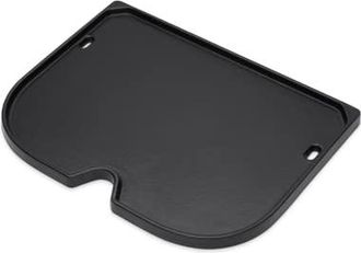 Weber Lumin Compact Elektrogrill-Platte/Porzellanemaillierte Gusseisen-Grillpfanne mit Antihaft-Oberfl&auml;che und erh&ouml;htem Rand, Strapazierf&auml;higes Grillzubeh&ouml;r