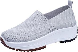 Generico Chaussures de marche pour femme confortables, baskets de gymnastique légères, élégantes chaussures respirantes dÉté avec coussin dair baskets de cours