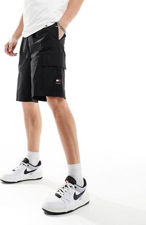 Tommy Jeans Aiden - Utility-Shorts in Schwarz