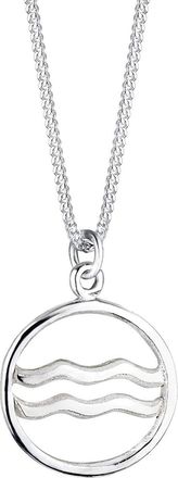 Elli Damen-Kette mit Anhänger Sternzeichen - Wassermann 925 Sterling Silber 01503812_45 - 45cm Länge
