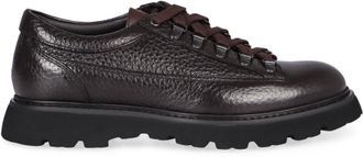 Doucal's Mens Lace-Up Shoes Brown Leather Flat