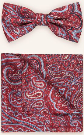 Prince Bowtie Prince Bowtie Set: Fliege Und Einstecktuch rot