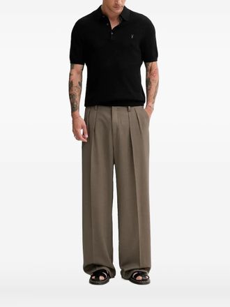 AllSaints polo en coton - Noir