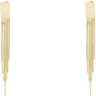 8 by YOOX GOLDEN EARRINGS WITH FRINGES