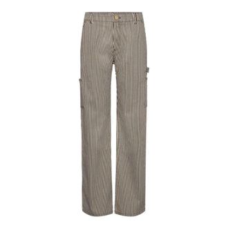 Sofie Schnoor Gestreifte Cargo Hose- Braun - - Trousers - Damen - Braun - XS