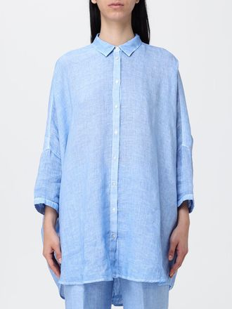 120% Lino Chemise Femme couleur Avion