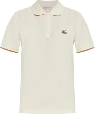 Moncler Femme, Tops, Beige, Taille: 42 FR Polo Chemises