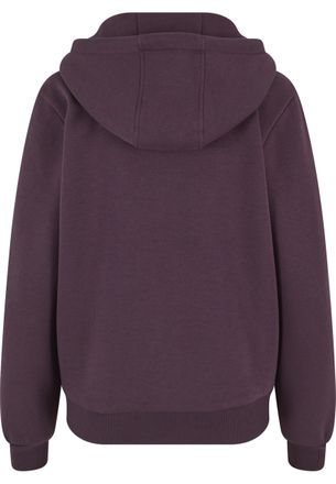 Urban Classics Ladies Fluffy Zip Cardigan plumpurple, XS