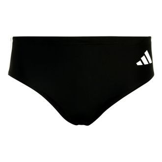 adidas Herren Badeslip Trunks Badehose 3S BLD Boxer Badehose, Farbe:Schwarz, Artikel:-Black/White, Gr&ouml;&szlig;e:8