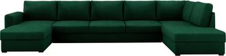 Mirjan24 Ecksofa Wilma Large Premium, 2 Bettkasten und Schlaffunktion Schlafsofa Bettsofa Eckcouch Polsterecke Sofa Couch Wohnlandschaft (Piano 26, Seite: Rech