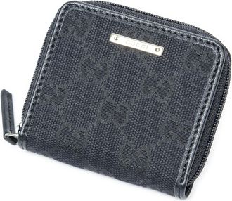 Gucci Crossbody Bags - Mini Zip Around Coin Purse - Gr. unisize - in Schwarz - f&uuml;r Damen