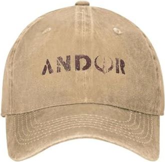 Generic Casquette de Baseball pour Hommes, Logo Andor Casquettes Rouges port&eacute;es Couvre-Chef Vintage en Jean us&eacute; pour Hommes Activit&eacute;s de Plein air pour Femmes