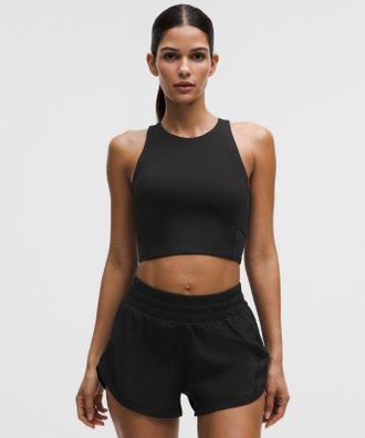 lululemon Swift Speed Crop-Tanktop f&uuml;r Frauen - Gr&ouml;&szlig;e 10 in Black