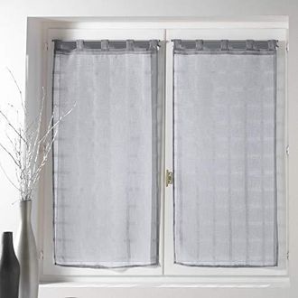 Douceur d'Intérieur 1622963 2 Stück, Sandfarben, Candide Polyester Grau 2X 60 x 120 cm