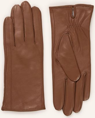 Reiss Reiss Lederhandschuhe Giselle braun