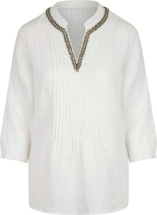 Apart Fashion Damen Tunica Tunika Shirt, Creme, 44 EU