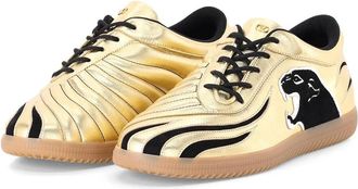 Valentino Garavani Low-Top Sneaker - Sneaker Kicky aus Leder - Gr. 41 (EU) - in Gold - f&uuml;r Damen
