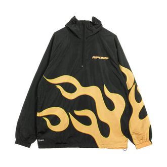 Ripndip Flaming Hot Schwarzer Windbreaker Anorak - - Jackets - Herren - Schwarzk - S