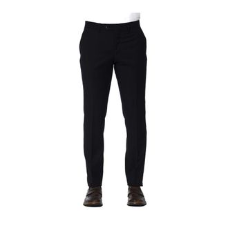 Trussardi Stylische Hose mit Knopf und Rei&szlig;verschluss - - Trousers - Herren - Blau - XS
