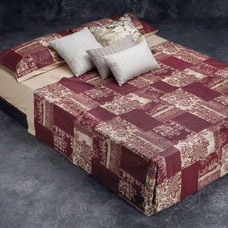Burrito Blanco Bettlaken-Set, Baumwolle, rot, 135x190/200 cm
