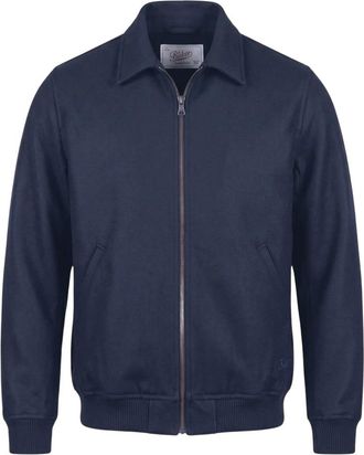 Bl'ker Blker - Bomber en laine - Homme - Vestes - Bleu - Taille: L