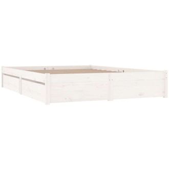 vidaXL Bett mit Schubladen Wei&szlig; 140x200 cm vidaXL