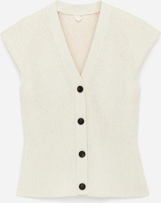 Arket Ärmelloses Strickoberteil -Weiß