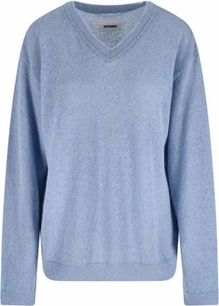 MYTHINKS Pull Col Rond - Bleu