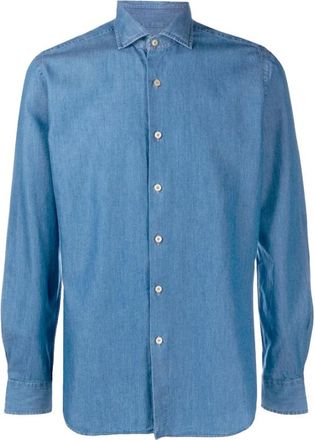 Xacus Homme, Chemises, Bleu, Taille: 5XL 91118.001 Chemise en jean
