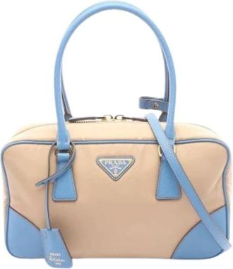 Prada Sac &agrave; main vintage doccasion - Femme - Pre-owned - Beige - Taille: ONE Size