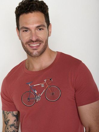 Greenbomb T-Shirt Guide Bike Jacques (1-tlg., 1) klassischer Schnitt, tailliert, Rundhalsausschnitt, Bio-Baumwolle