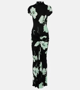 Alaia Ala&iuml;a Gerafftes Maxikleid aus Jersey
