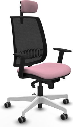 Piqueras y Crespo Alares Schreibtischstuhl mit 1D-Armlehnen, h&ouml;henverstellbare Lendenwirbelst&uuml;tze und h&ouml;henverstellbares Kopfteil und Neigungsverstellung, ausgestattet 