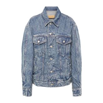 Maison Margiela Femme, Vestes, Bleu, Taille: 38 FR Veste en jean oversize