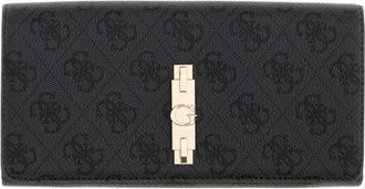 Guess Yvonne Logo Maxi Portemonnaie - - Accessories - Damen - Schwarzk - ONE SIZE