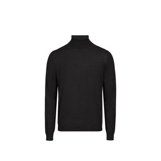 Hackett Pull col roul&eacute; en laine m&eacute;rinos et soie