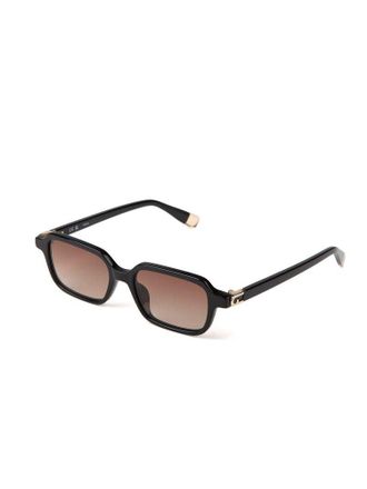 Furla Womens Sunglasses Glossy Black Acetate Eyewear