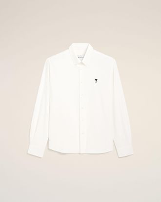 Ami Ami Paris - Chemise blanche en coton Ami de Coeur Blanc - Taille : XXL - Unisex