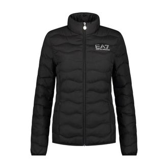Emporio Armani Schwarzer Gek&uuml;rzter Rei&szlig;verschlussmantel - - Jackets - Damen - Schwarzk - 2XS