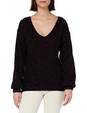 Morgan Pull manches longues à col en V Prune XS