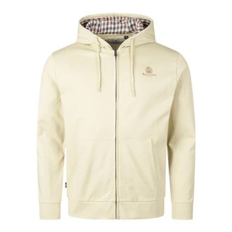 Aquascutum Kleine Logo Vollrei&szlig;verschluss Jacke - - Sweatshirts & Hoodies - Herren - Wei&szlig; - 2XL