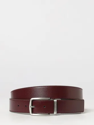 Emporio Armani G&uuml;rtel Herren Farbe Burgunderrot