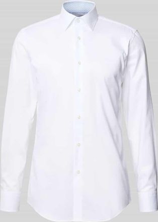 HUGO BOSS Slim Fit Businesshemd aus reiner Baumwolle Modell HANK