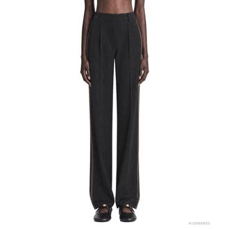 Loewe Trousers in Viscose and Wool Blend